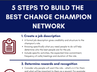 5 Steps to Build the Best Change Champion Network | Action Impact Movement